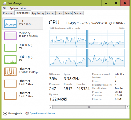 Windows 10 Quick Tip: How To Display All CPU Cores Performance in Task ...