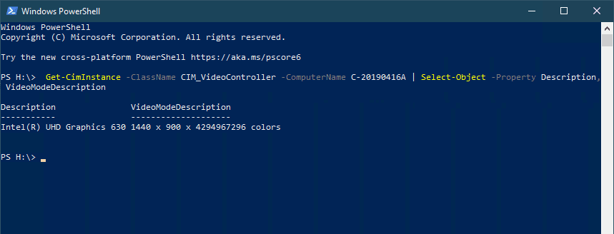 Getting Video Adapter Model and Screen Resolution from A Remote ...