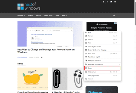 Enable and use Nearby Share on Windows 11 - NEXTOFWINDOWS.COM