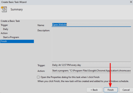 How to Open a Website With Windows Task Scheduler - NEXTOFWINDOWS.COM